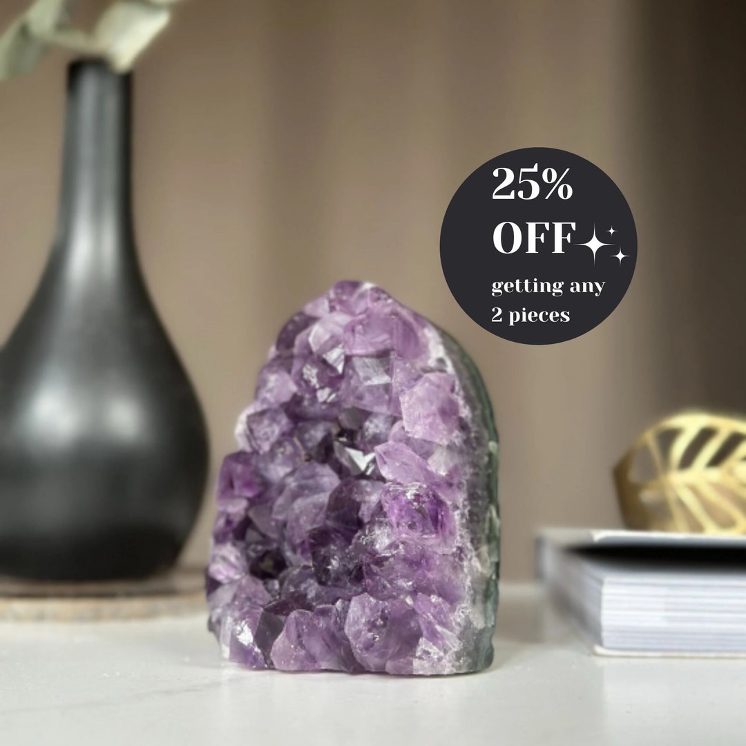 Large Crystals Amethyst Geode Anxiety Relief Stay Safe Gift - Etsy