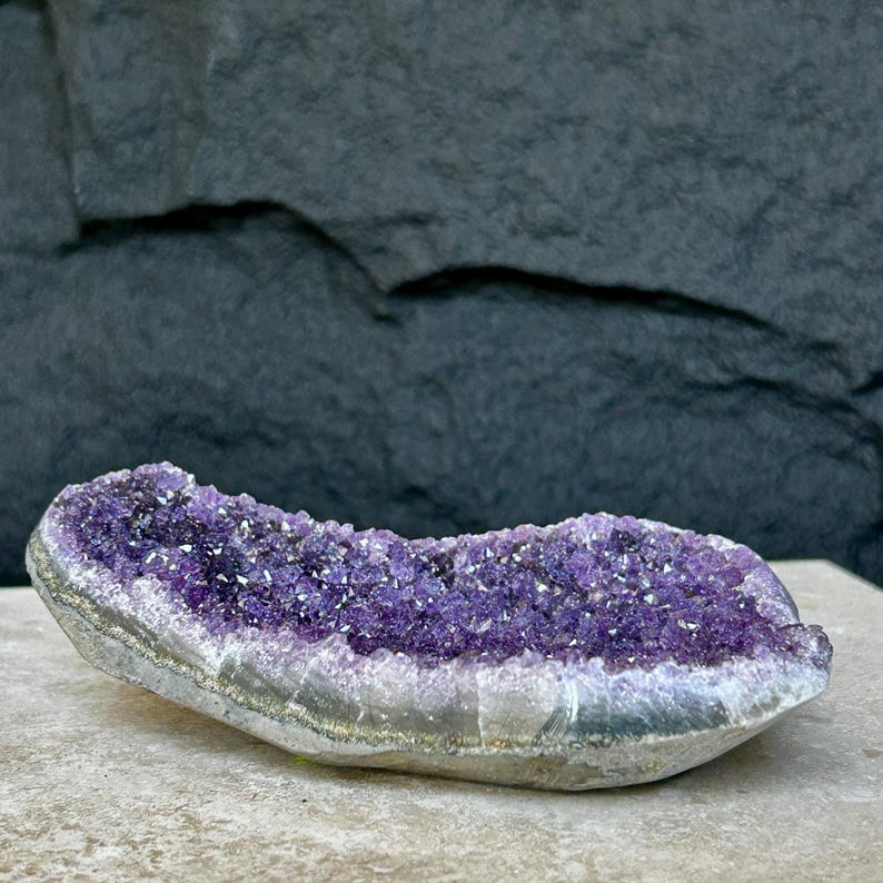 Raw Amethyst Crystal Cluster: Uruguay Mineral Specimen, Healing Stone ...