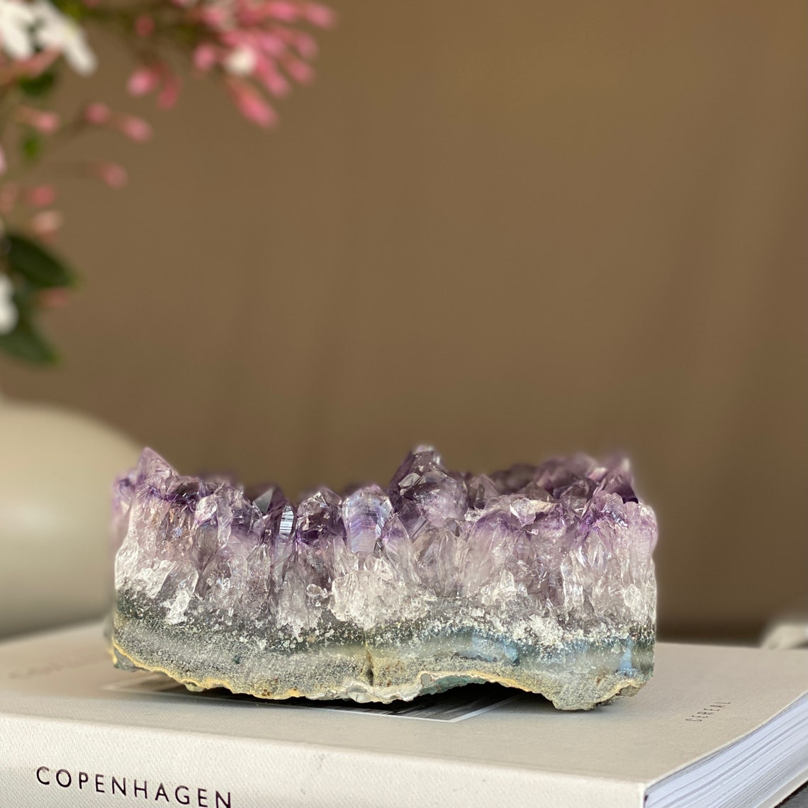 Amethyst and Agate Cluster for Home Decor, Coffee Table Decoration - Etsy