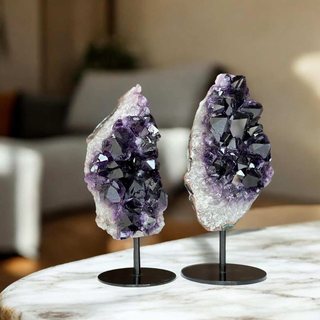 Top Grade Amethyst From Uruguay, Deep Purple and Large Crystals, Stone ...