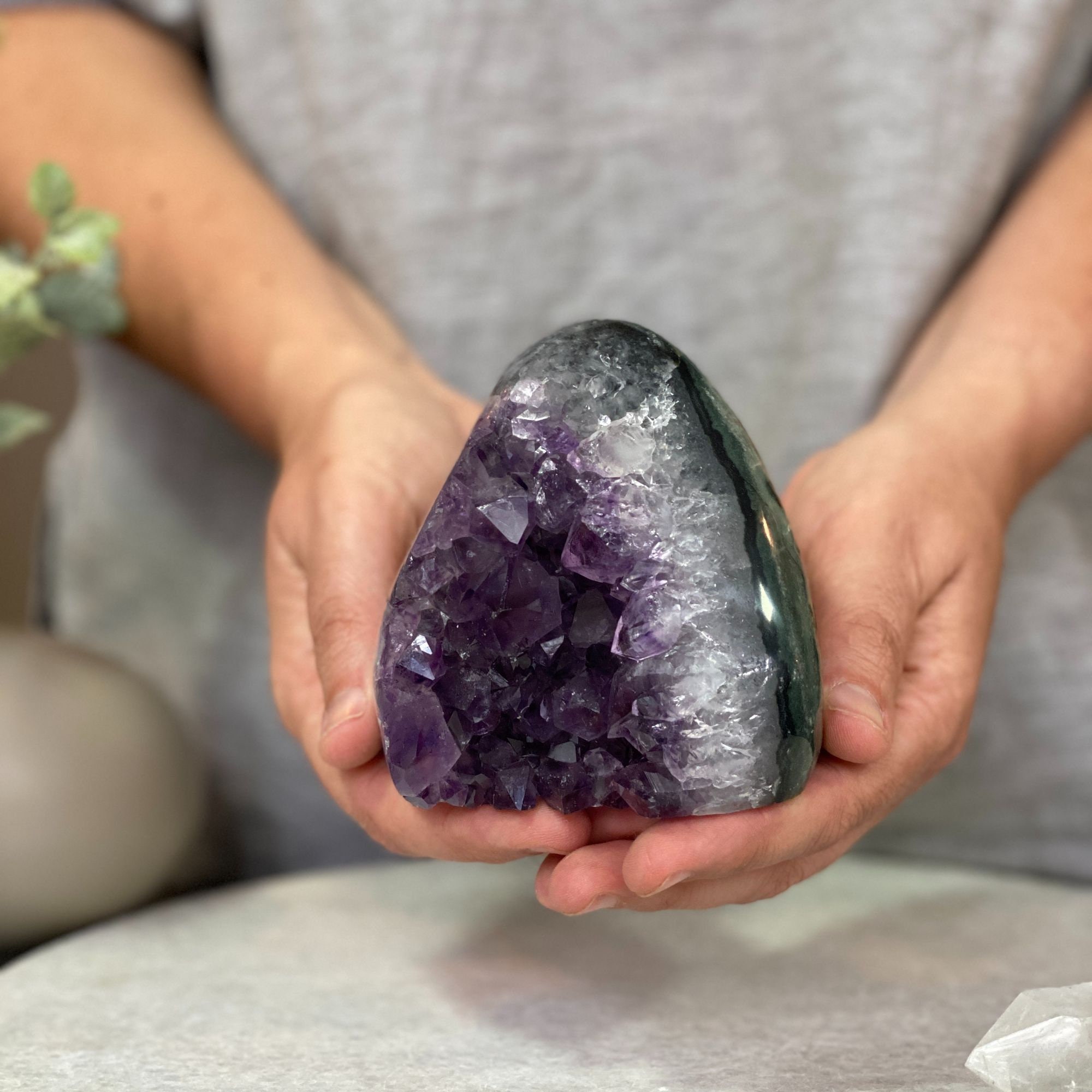 Deep Purple Amethyst Cathedral Geode Unique Raw Crystal - Etsy