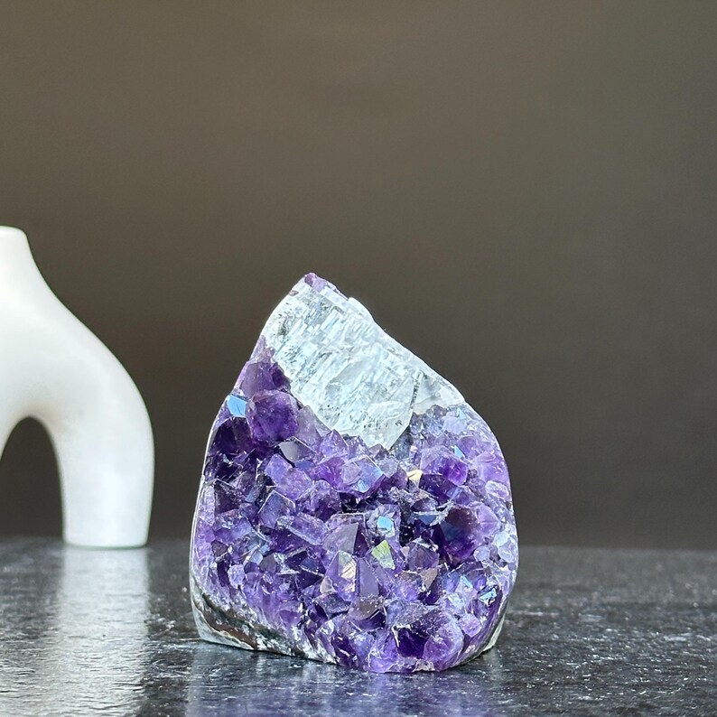 Natural Deep Purple Uruguay Amethyst Crystal Geode - Etsy