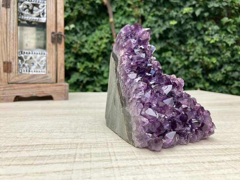 Large Amethyst Geode Unique Raw Dark Huge Crystal Cluster | Etsy