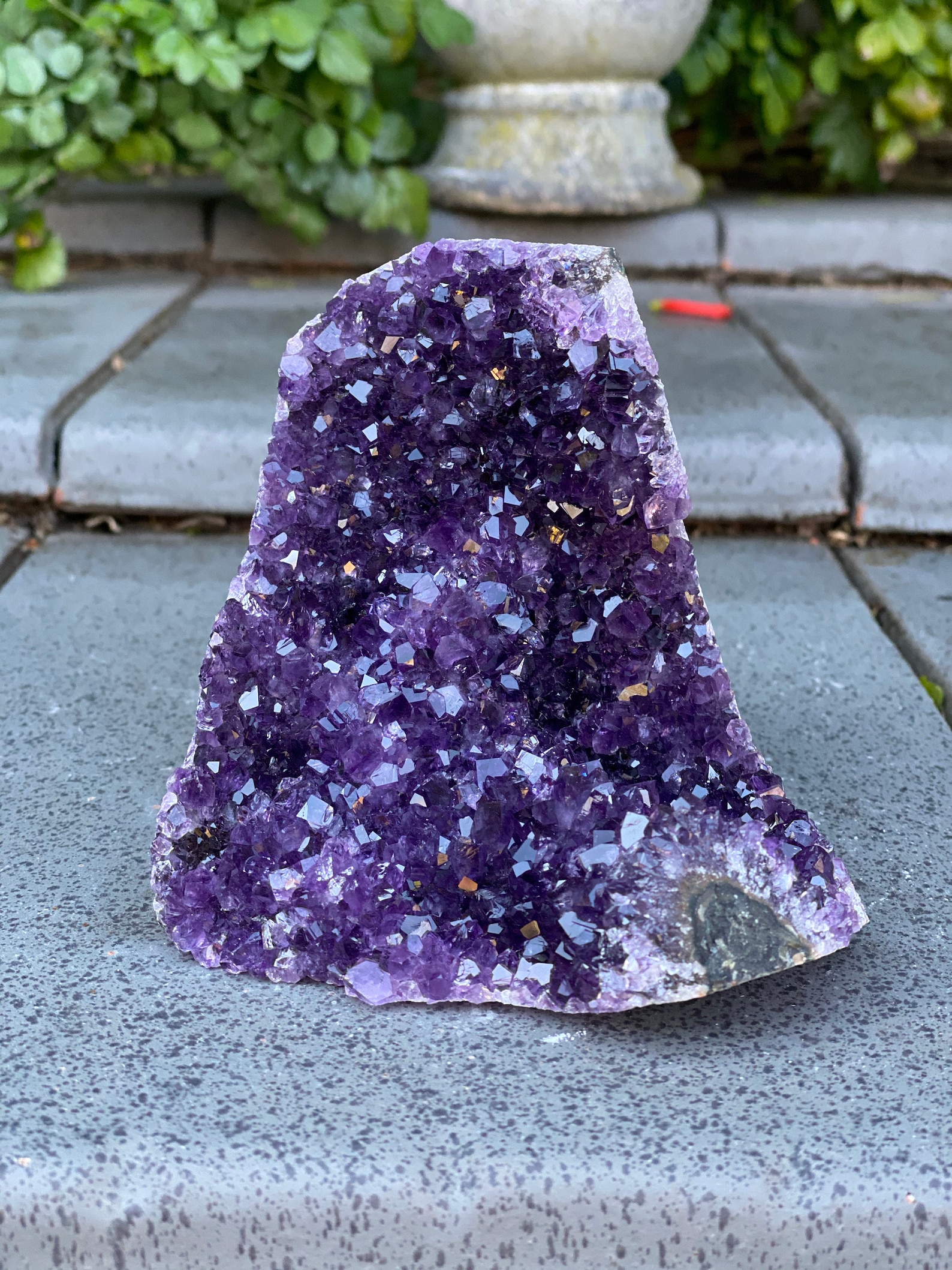 Large Amethyst geode Unique raw dark huge crystal cluster | Etsy