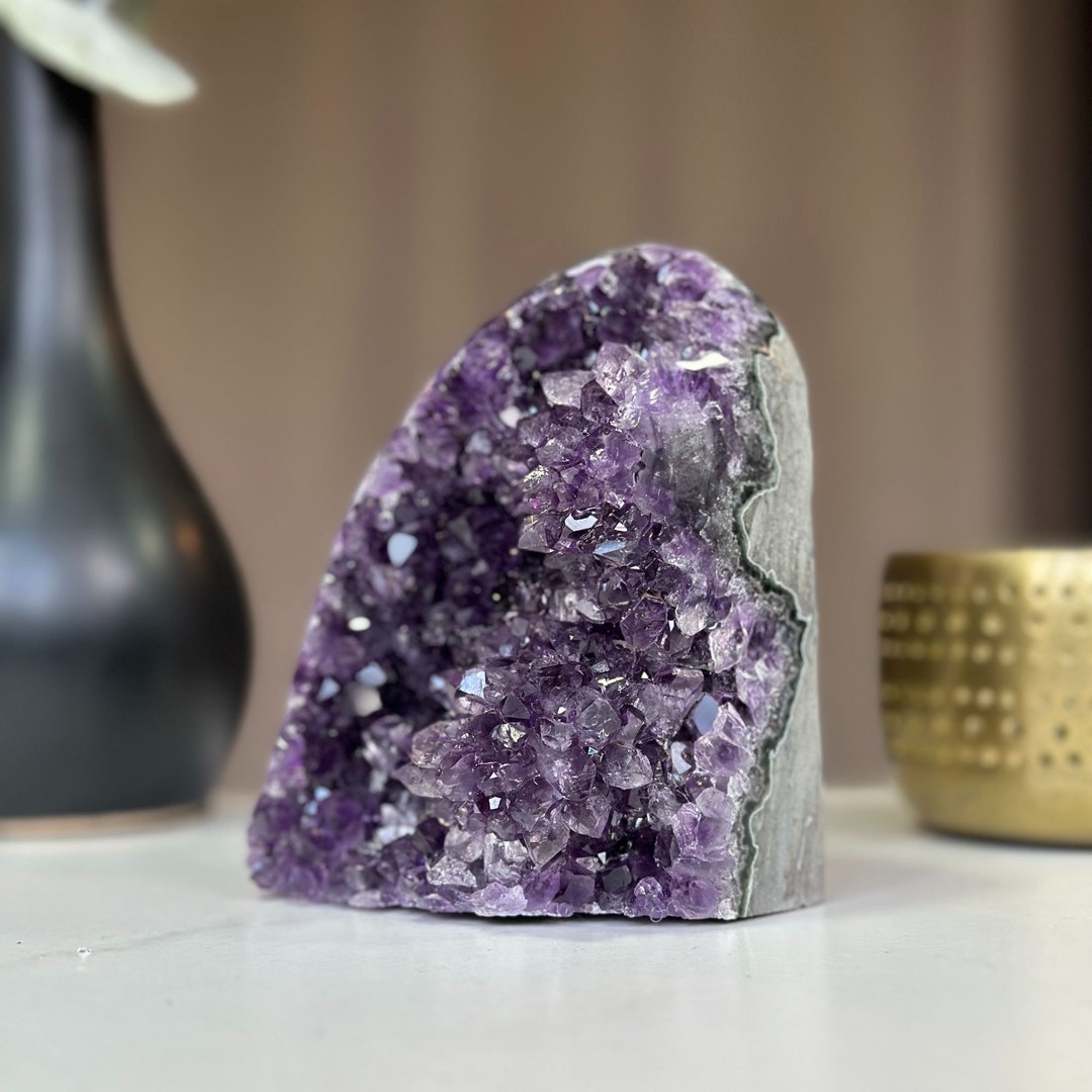 Large Amethyst Geode Unique Raw Dark Huge Crystal Cluster - Etsy