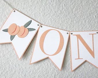 One Sweet Peach Banner - Etsy