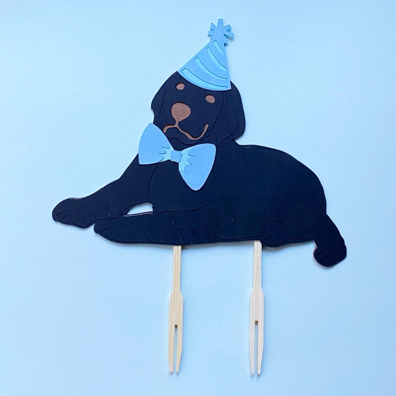 Black Lab Topper - Etsy