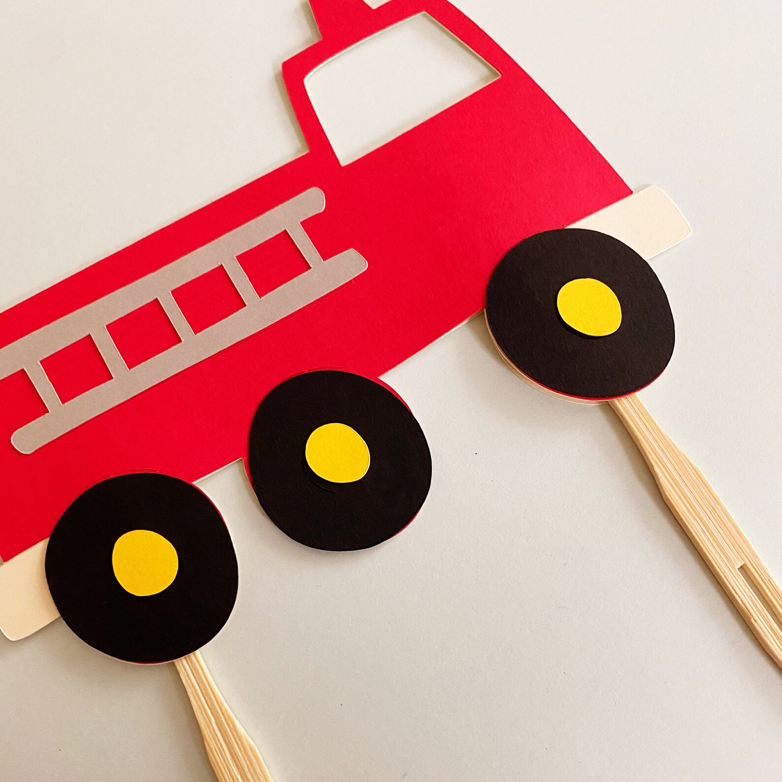 Fire Truck Cake Topper Red Fire Truck Fire Engine Themed - Etsy