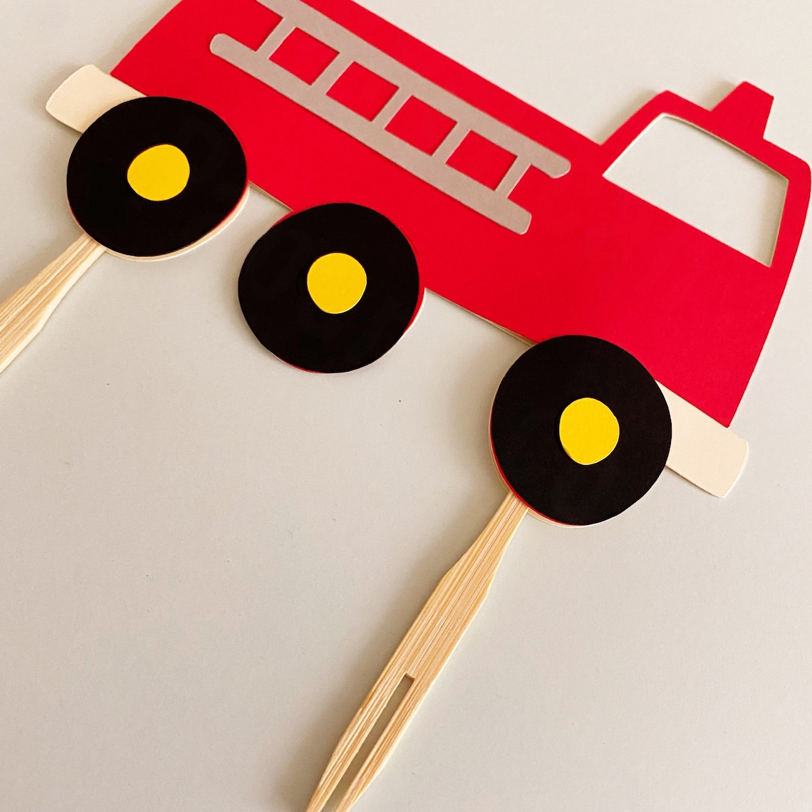 Fire Truck Cake Topper Red Fire Truck Fire Engine Themed - Etsy