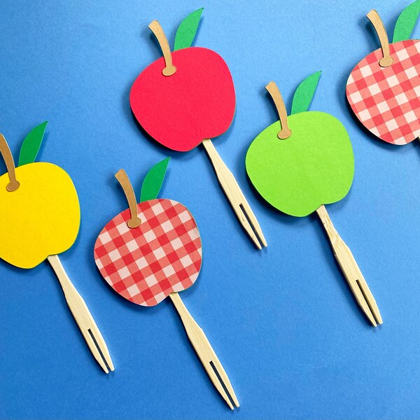 Apple Cupcake Topper - Etsy