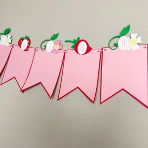 Strawberry Blossom 12 Month Photo Banner - Berry First, Berry Sweet ...