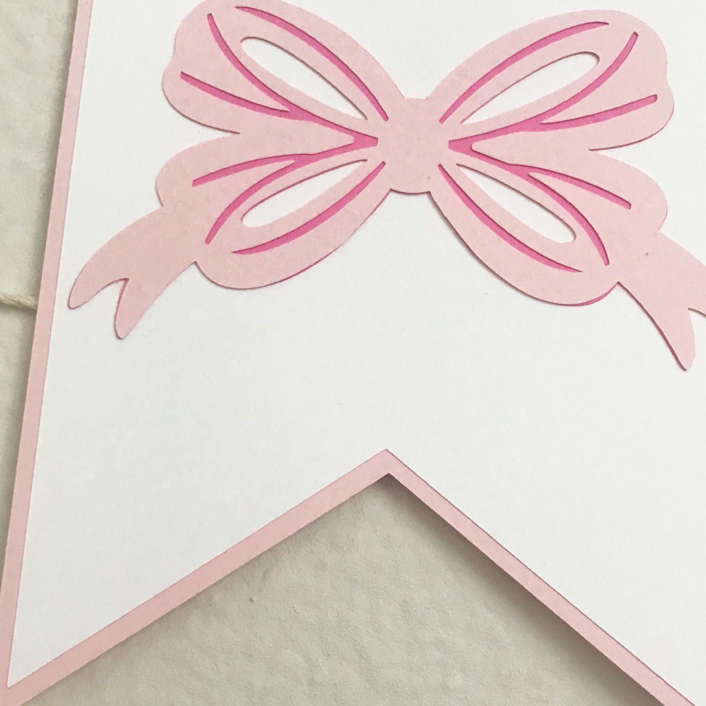 Little Lady Banner – Pink Bow Baby Shower Decoration - Etsy