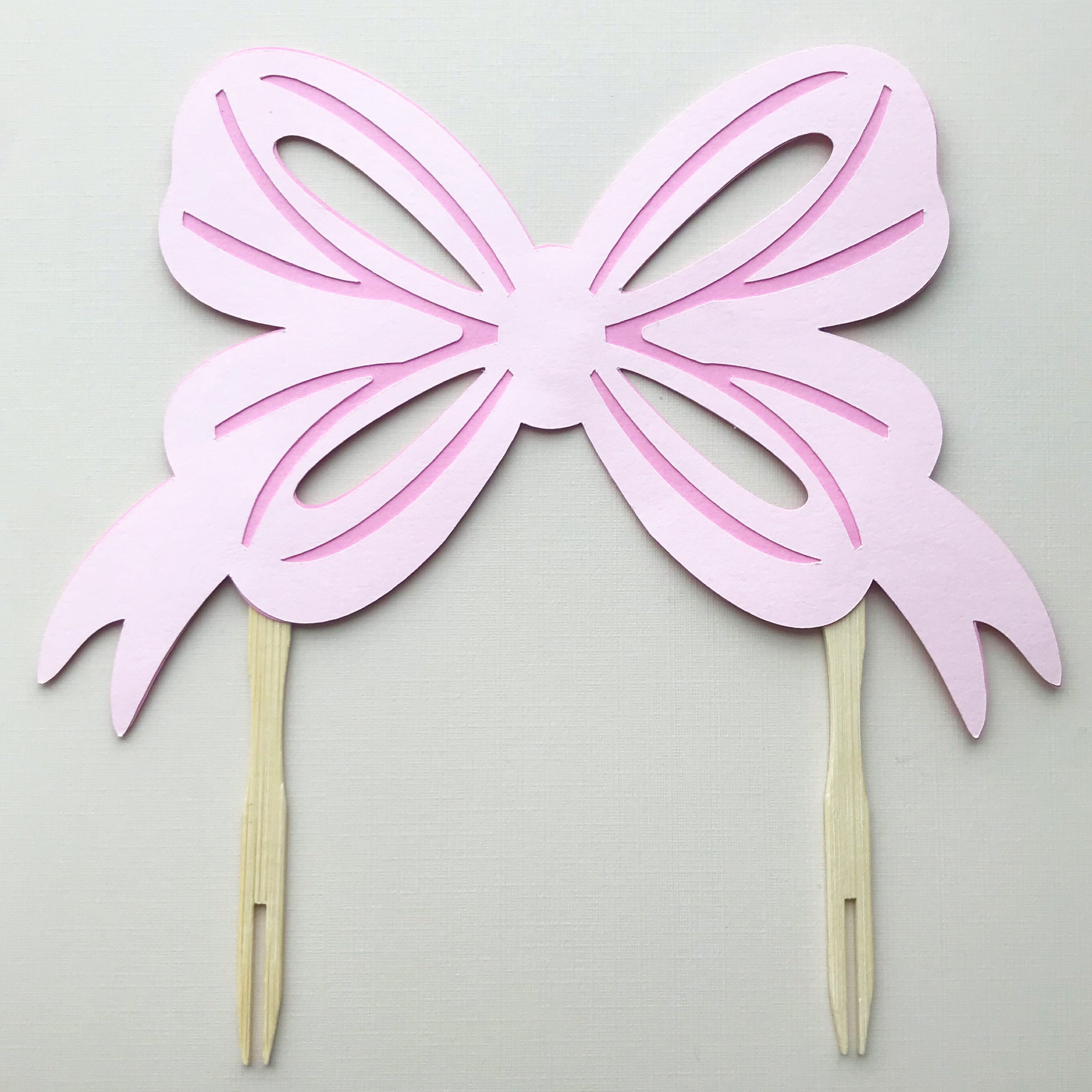 Bow Cake Topper Birthday Cake Decorations Girl Birthday | Etsy