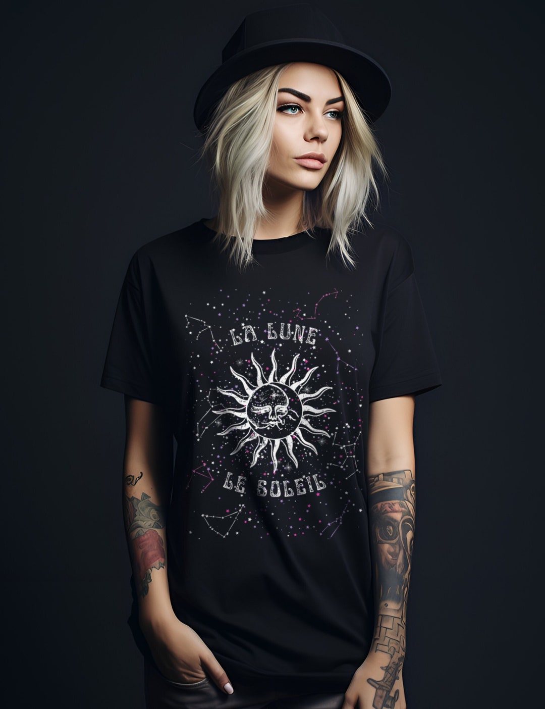 Mystical Goth Sun and Moon Mystical Shirt - Etsy