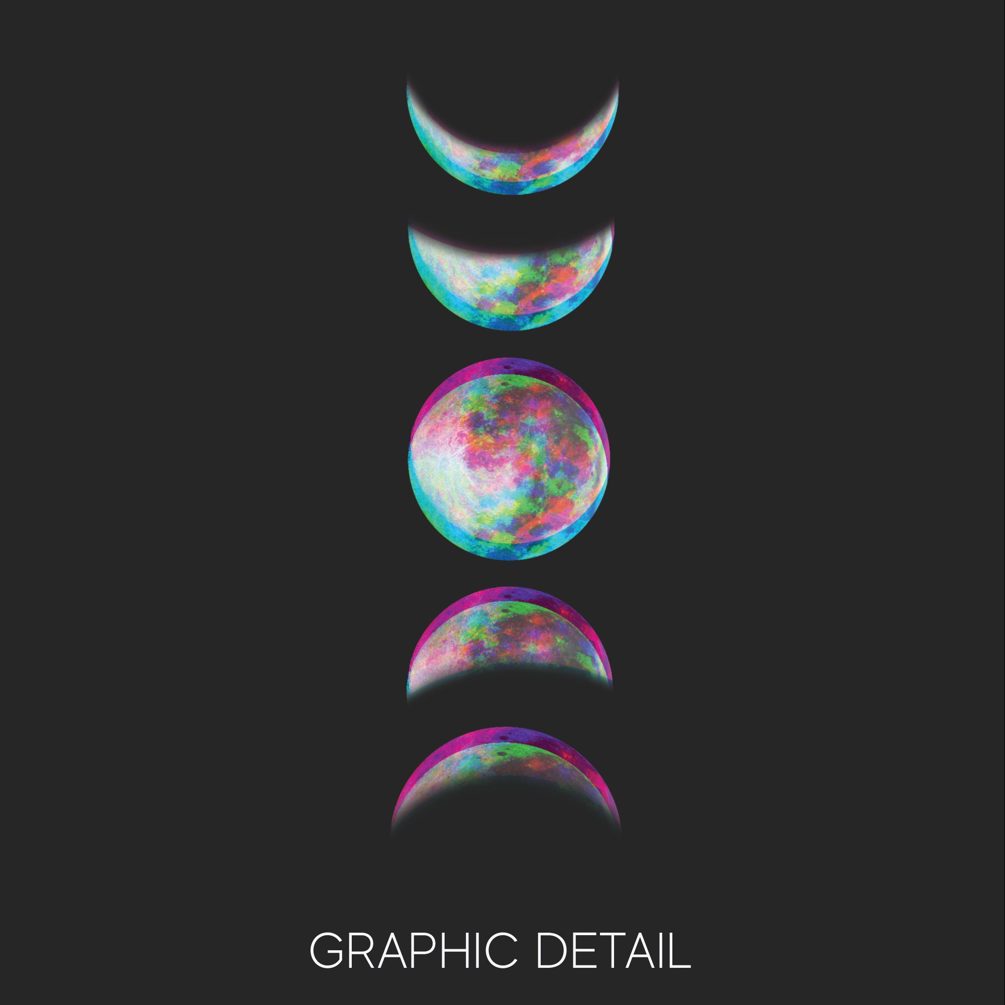 Glitch Moon Phase Muscle Tank Top Edgy Witch Aesthetic | Etsy