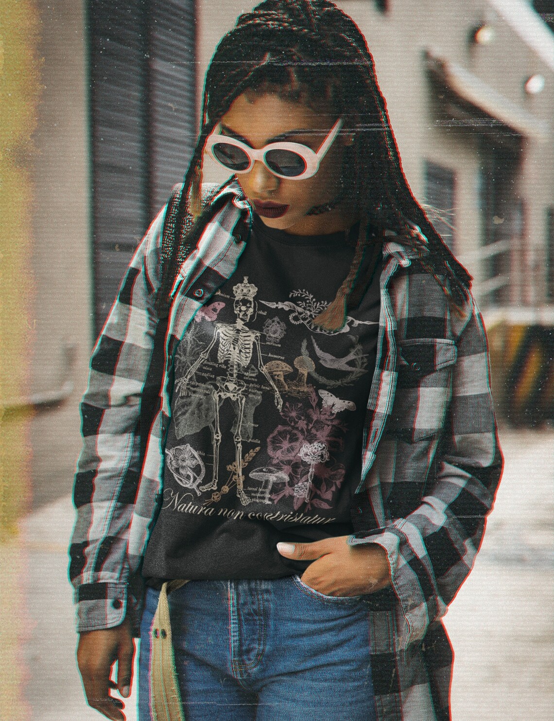 Grunge Dark Academia Clothing Goth Skeleton Collage Shirt - Etsy