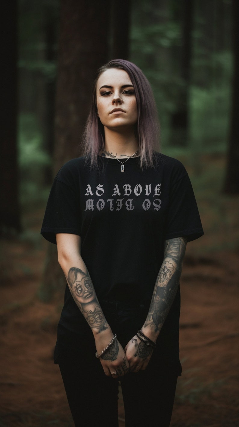 As Above so Below Goth Occult Witchy Shirt - Etsy