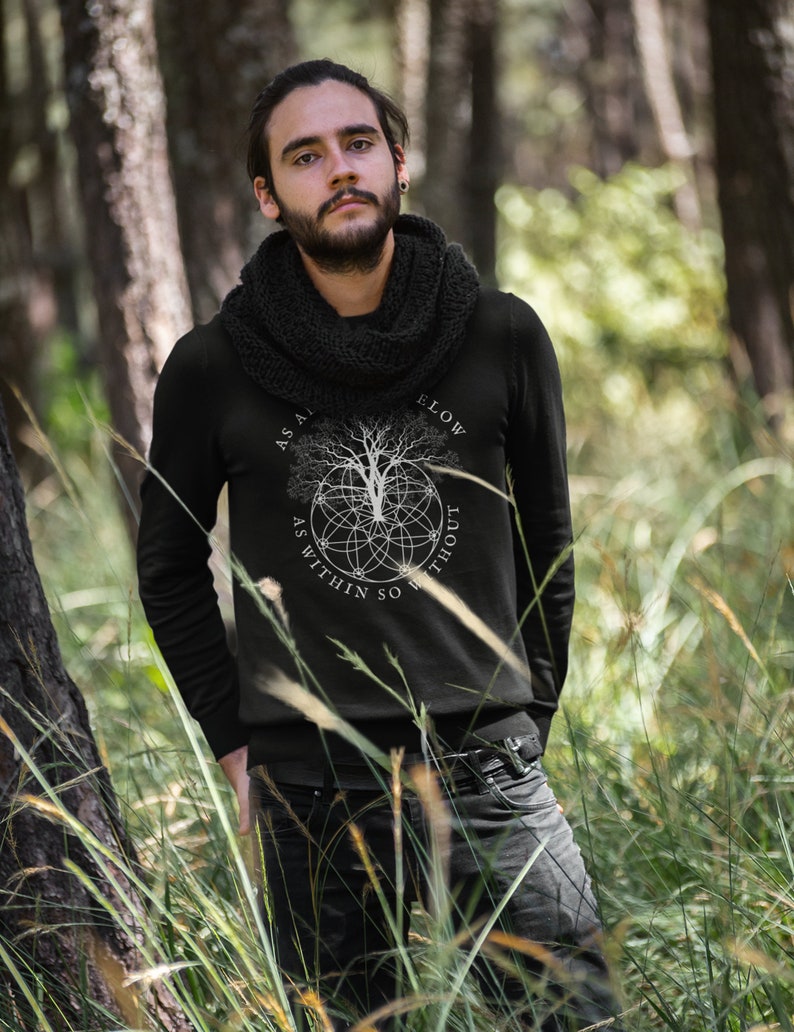 As Above so Below Goth Occult Sweatshirt Edgy Esoteric Withy - Etsy