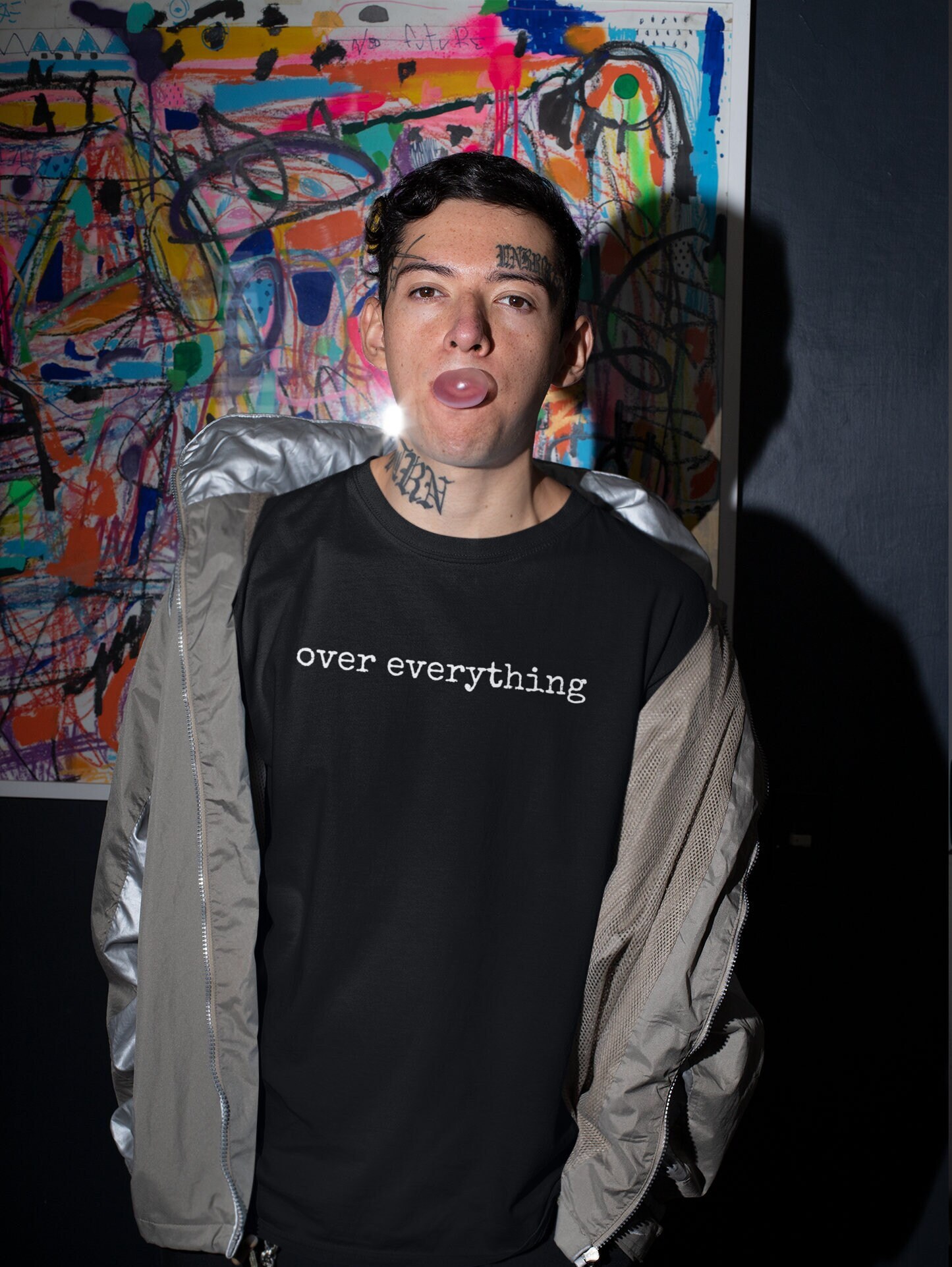 Edgy Alt Goth Clothing Aesthetic Shirt Over Everything Plus - Etsy