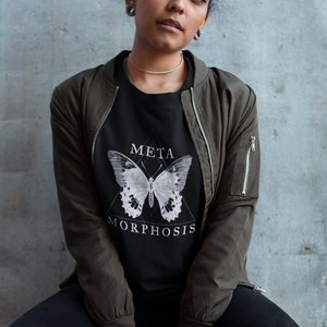 Goth Butterfly Witchy Sweatshirt, Edgy Plus Sized Occult Clothing - Etsy