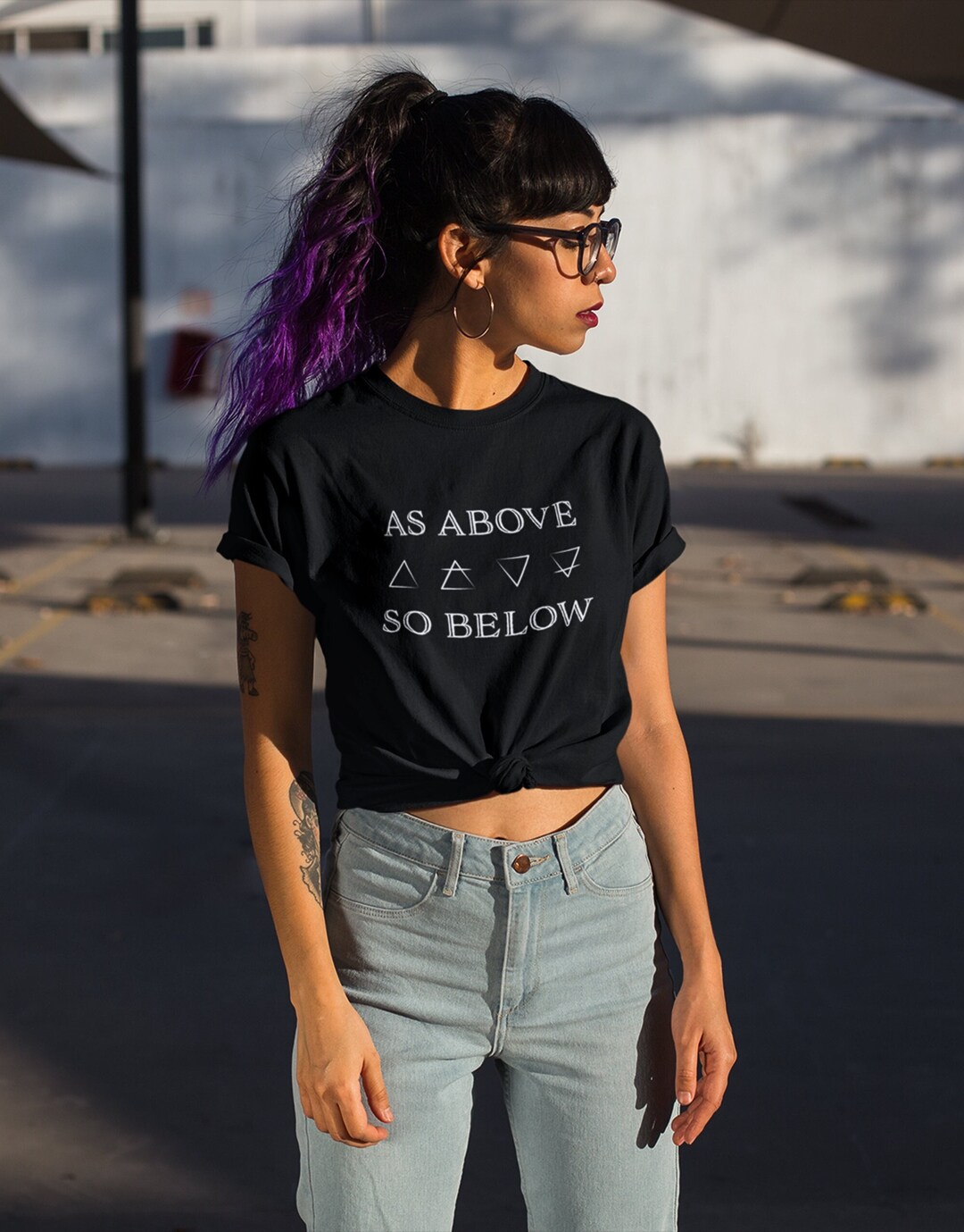 As Above so Below Occult Esoteric Shirt, Oversized Alternative Witch ...