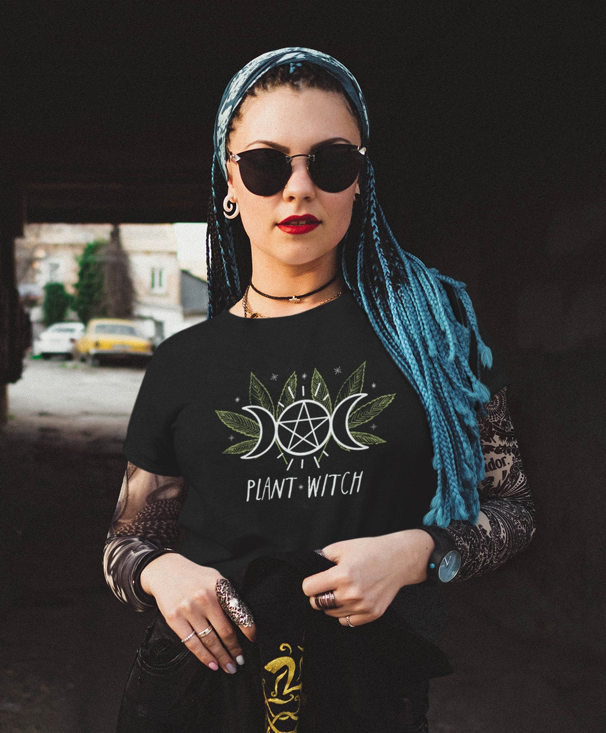 Stoner Girl Clothing Witch Weed Shirt Indie Cannabis Witch | Etsy