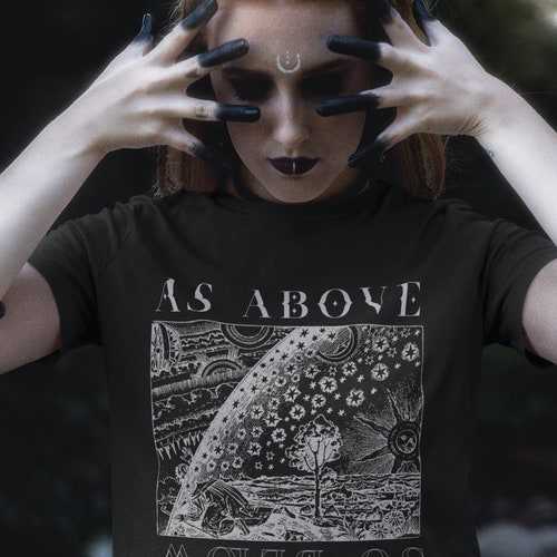 As Above so Below Alchemy Zip up Occult Hoodie Edgy Plus Size - Etsy