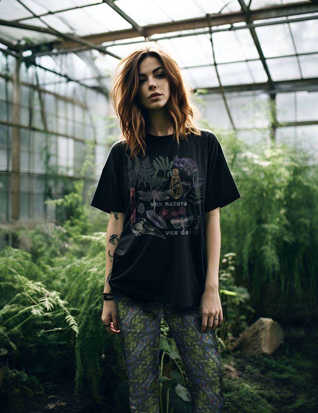 Dark Cottagecore Edgy Green Witch Nature Lover Shirt - Etsy