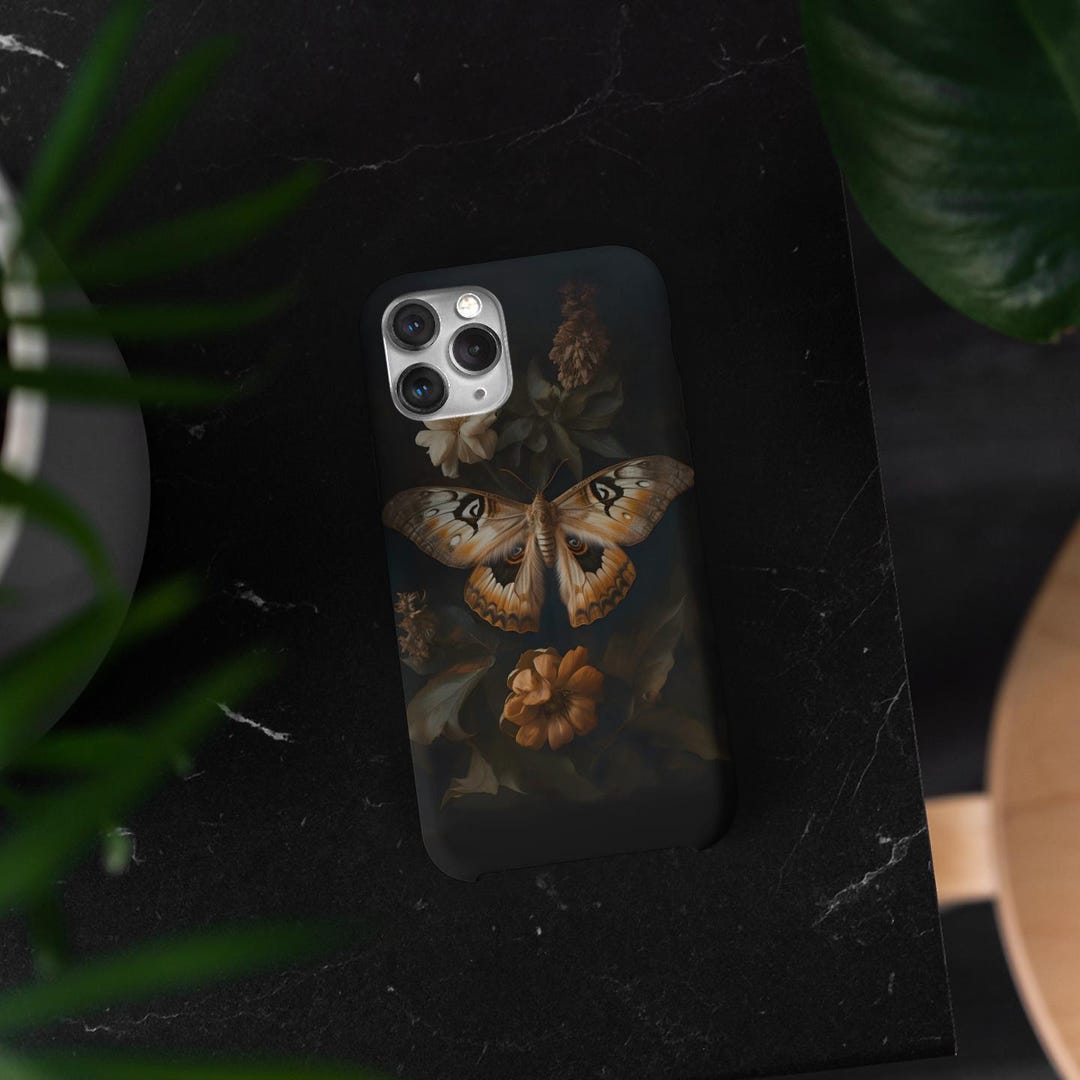 Goth Dark Academia Moth Aesthetic Phone Case - Etsy
