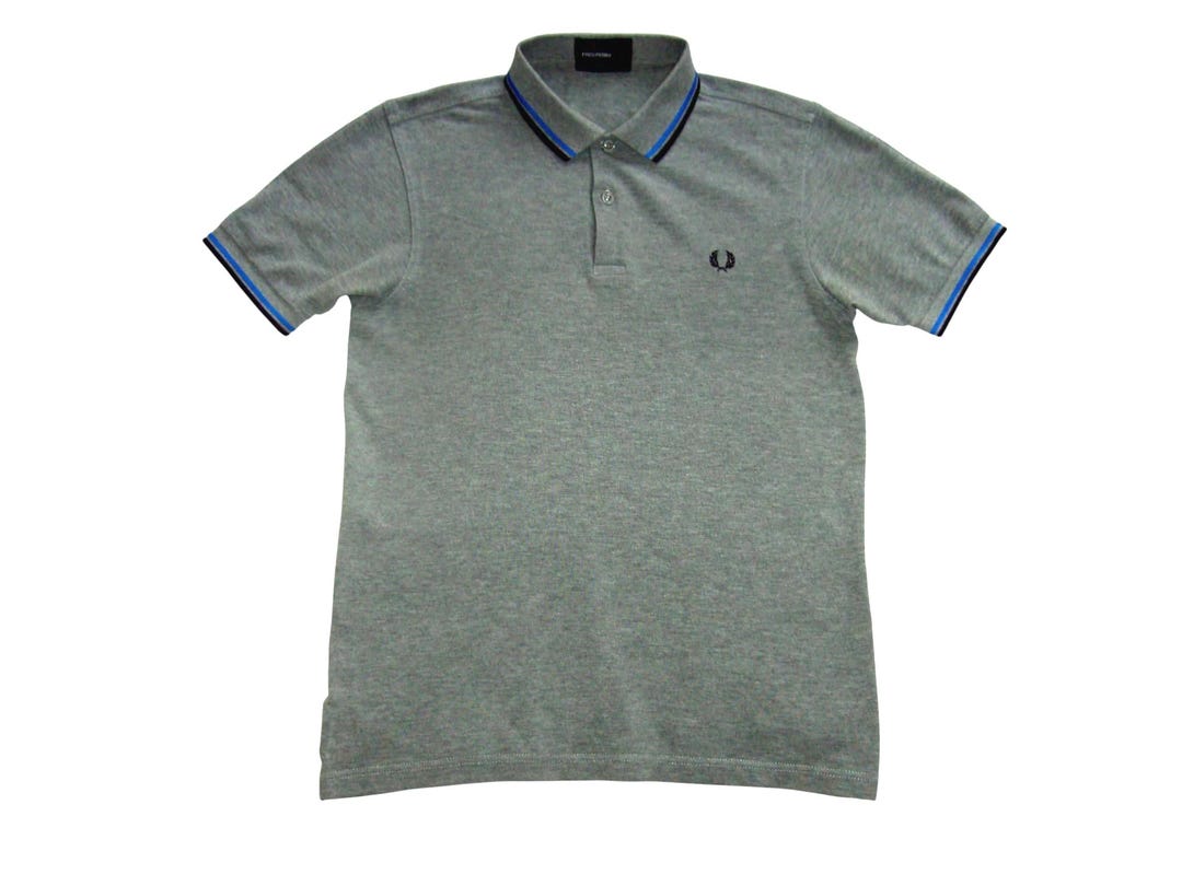 VTG Fred Perry Grey Polo Shirt Slim Fit S - Etsy