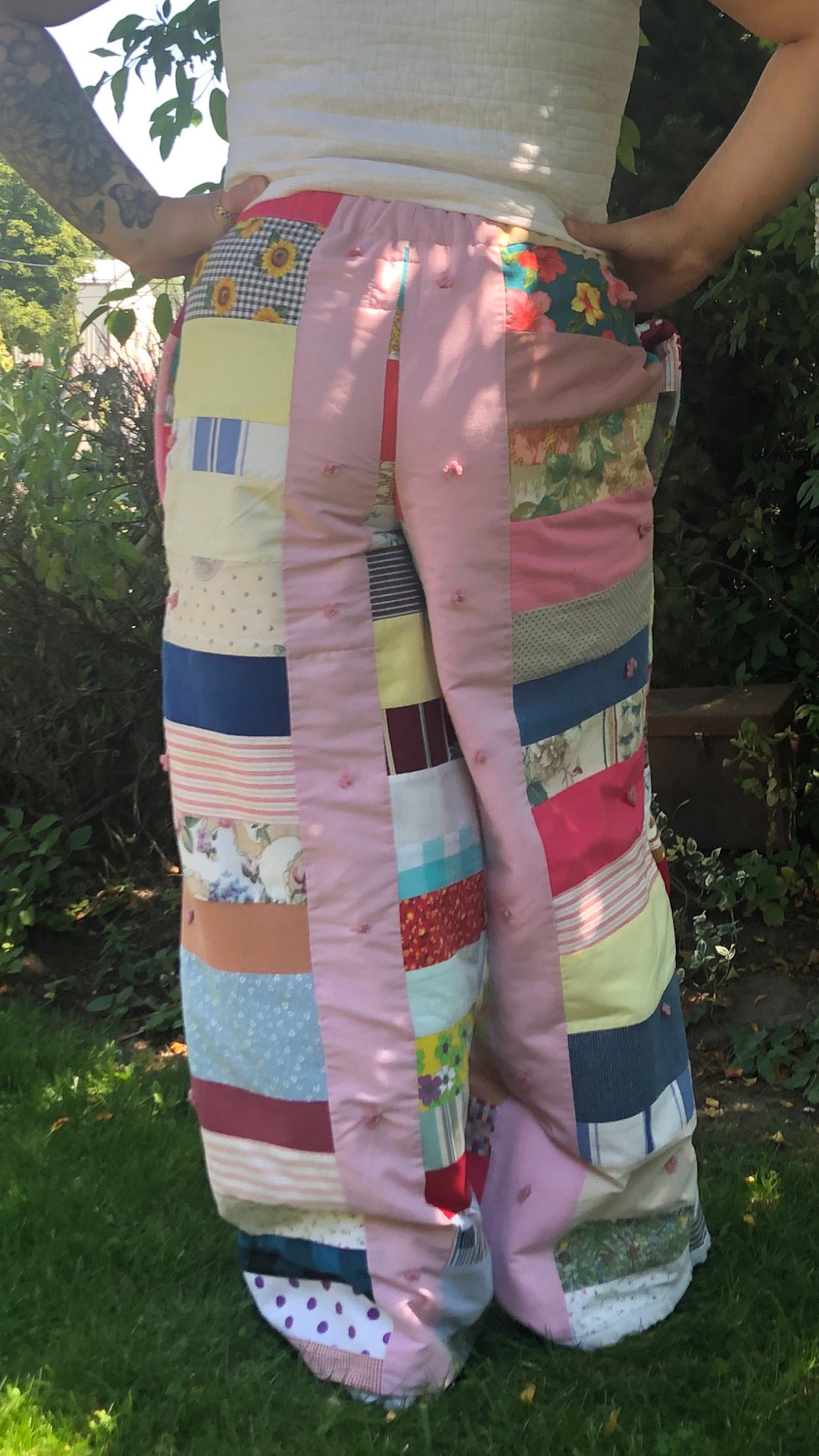 Vintage Upcycled Quilt Pant - Etsy