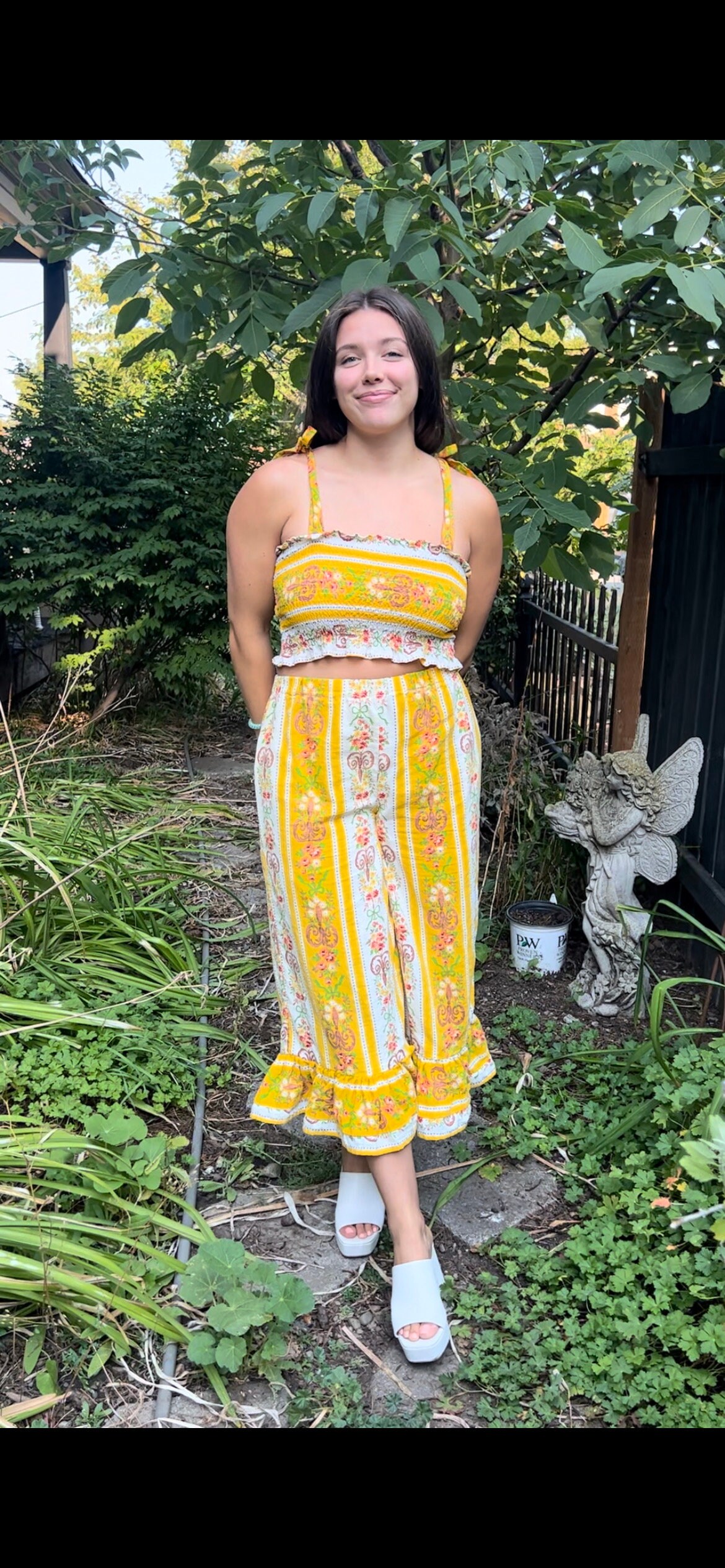 Vintage Upcycled Tube Top/capri Pant Set - Etsy