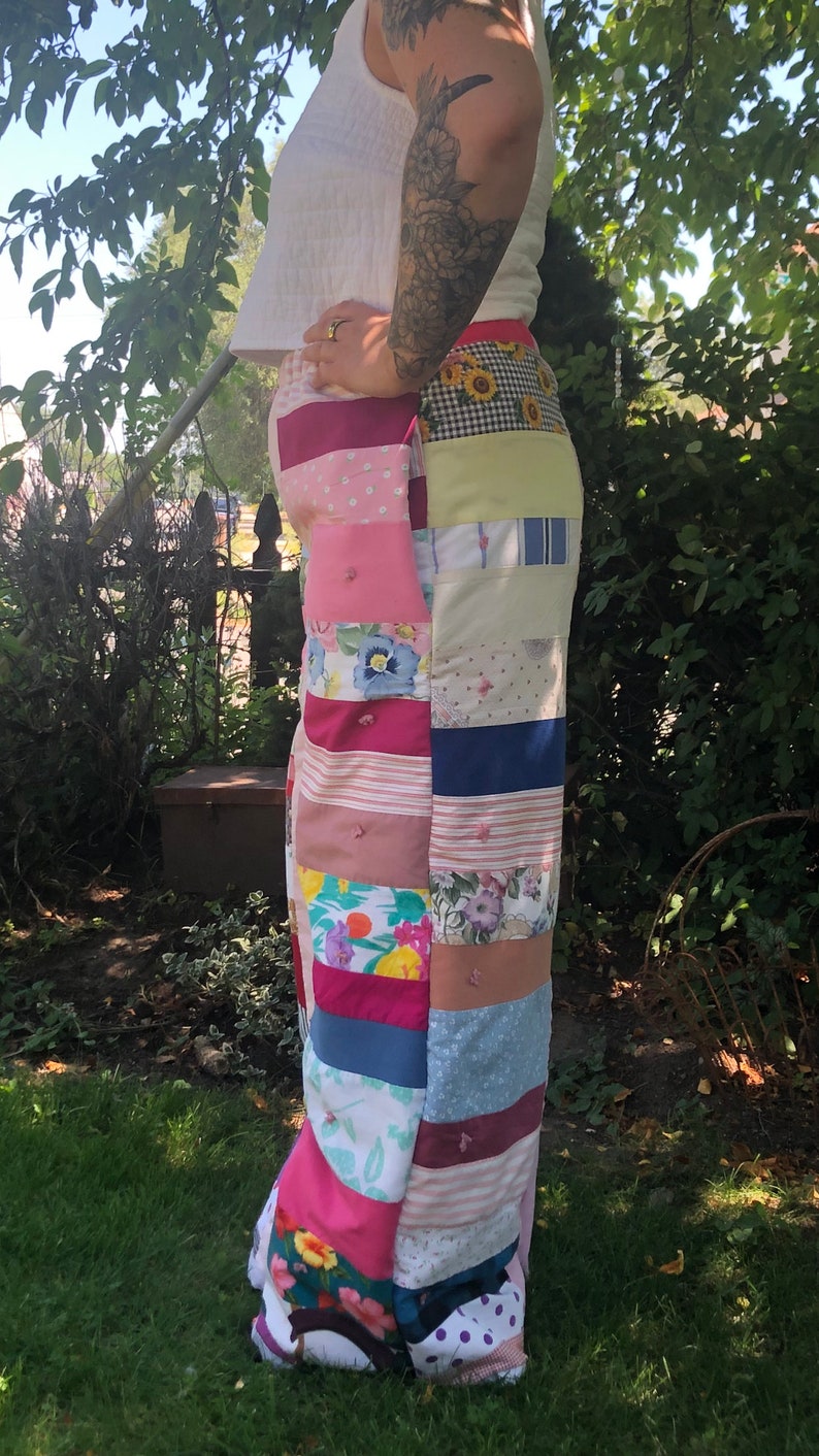Vintage Upcycled Quilt Pant - Etsy