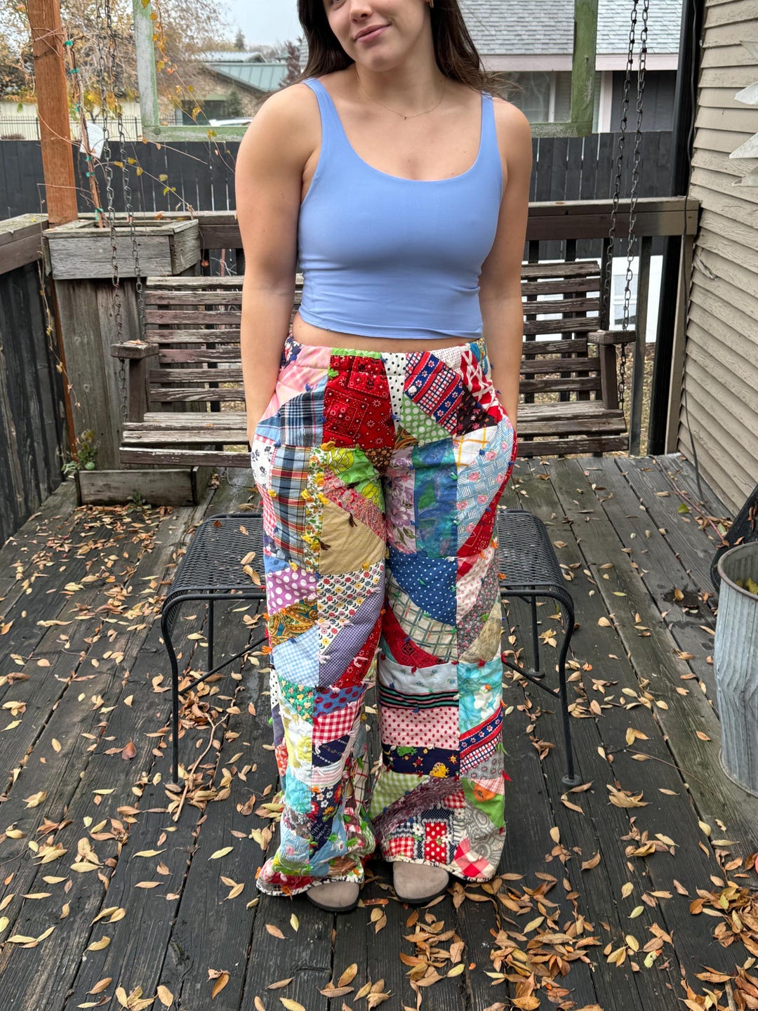 Vintage Upcycled Quilt Pant - Etsy