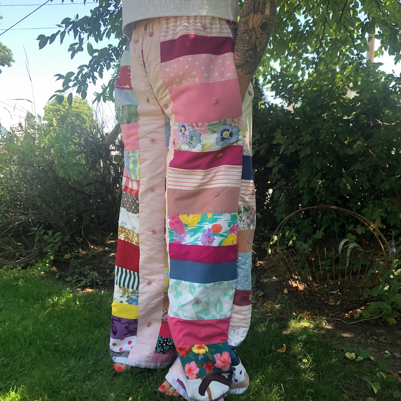 Vintage Upcycled Quilt Pant - Etsy