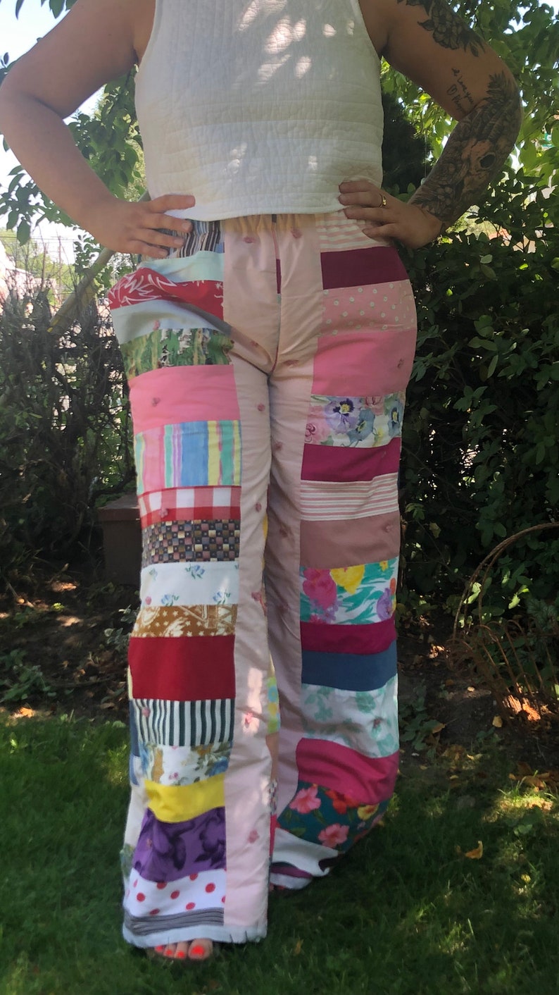 Vintage Upcycled Quilt Pant - Etsy