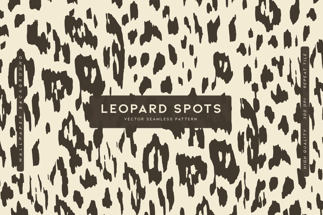 Leopard Spots - Digital Vector Seamless Pattern - Etsy