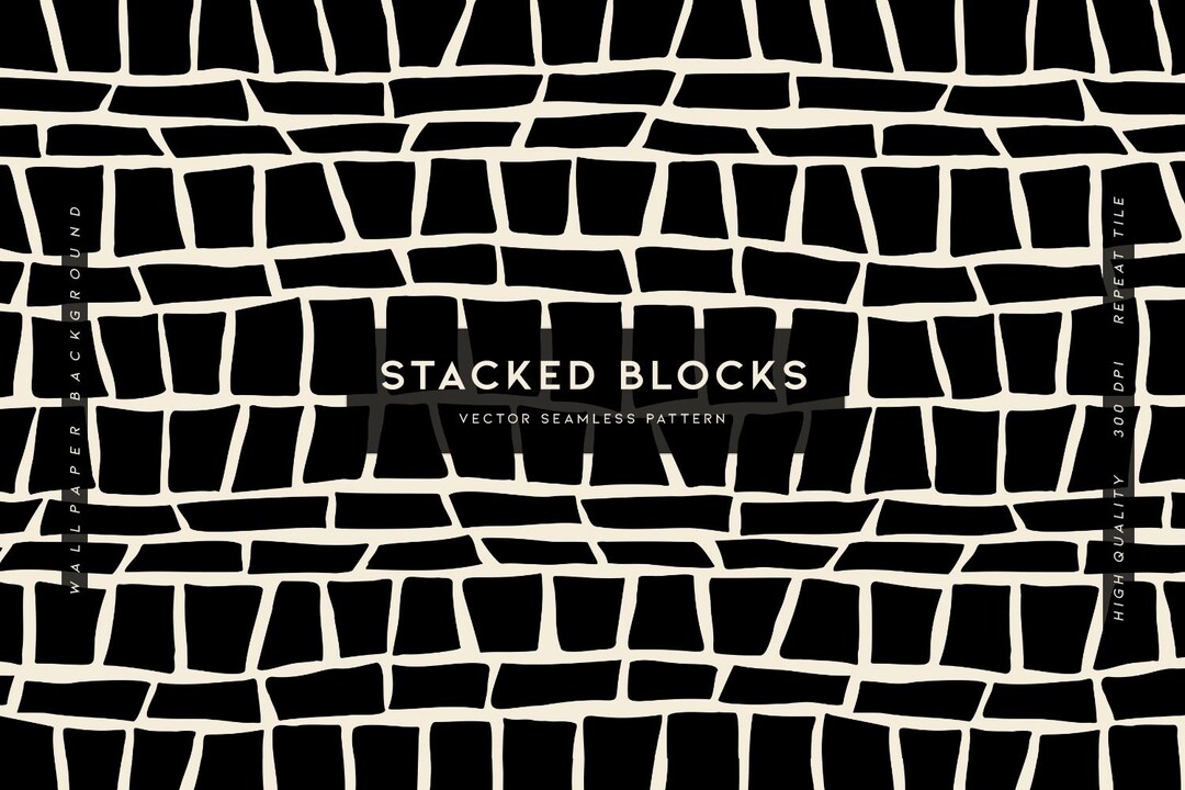 Stacked Blocks - Digital Vector Seamless Pattern - Etsy