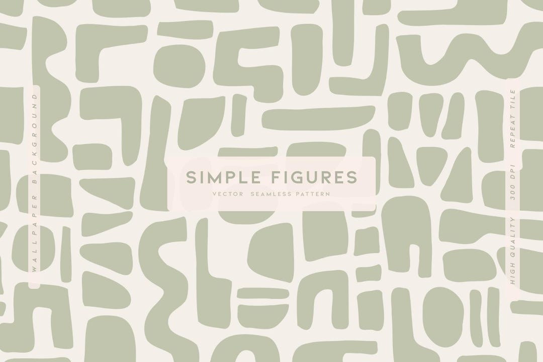 Simple Figures - Digital Vector Seamless Pattern PERSONAL LICENSE - Etsy