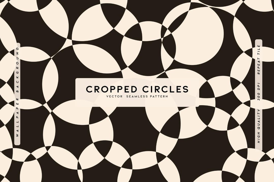 Cropped Circles Digital Seamless Pattern - Etsy