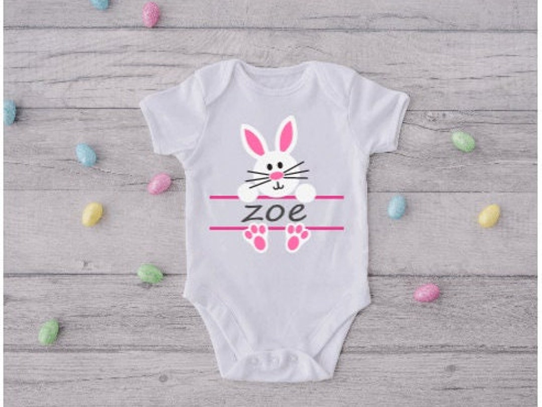 Baby Girl Easter Outfit, Easter Bunny Onesie, Custom Easter Onesie - Etsy