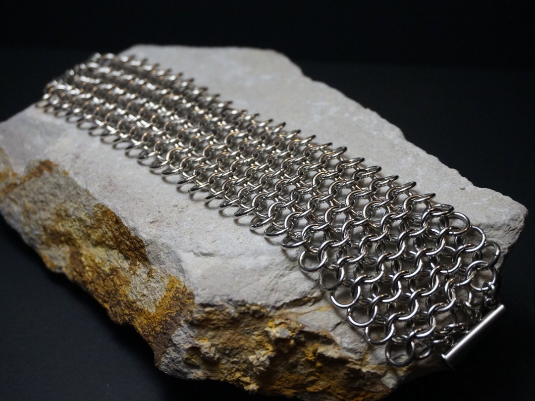 Chainmail Cuff - European 4 in 1 - Stainless Steel - Etsy