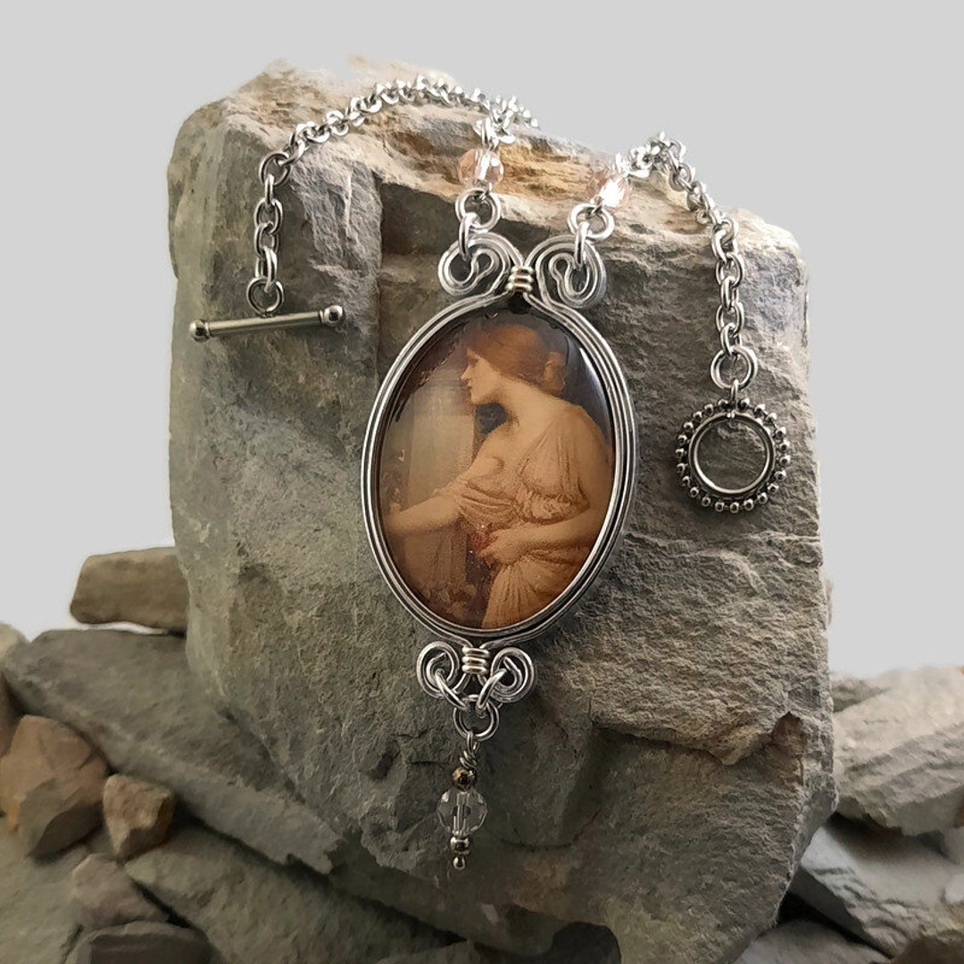 Psyche at Cupid's Gate - Wired Wrapped Pendant Necklace - Etsy