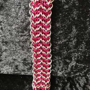 Chainmail Cuff - Double Elf Weave - Bright and Anodised Aluminium - Etsy
