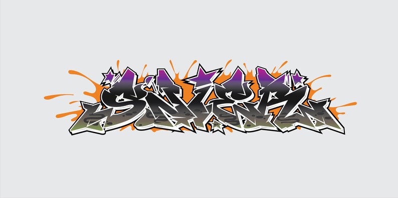 Custom - Digital Graffiti Art / Street Art, Personalized Artwork, Urban ...