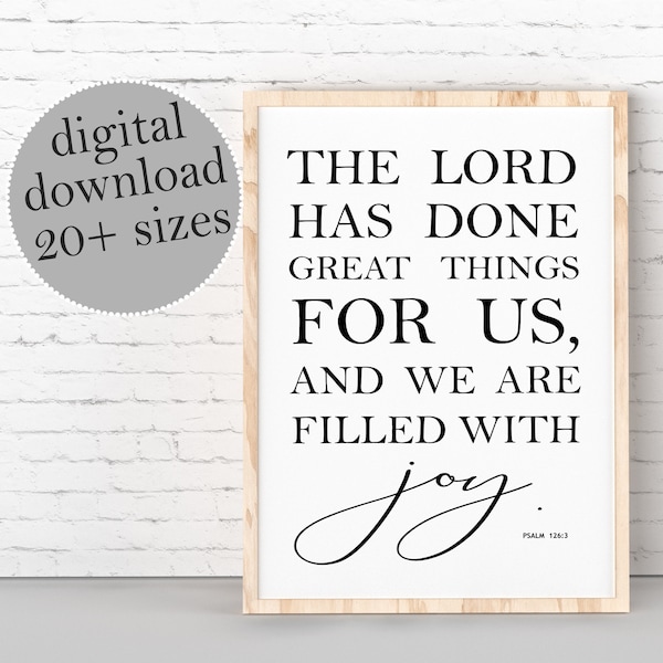 Psalm 126 3 - Etsy