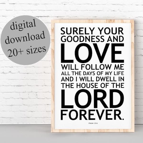 Psalm 23 Niv Frame Art - Etsy