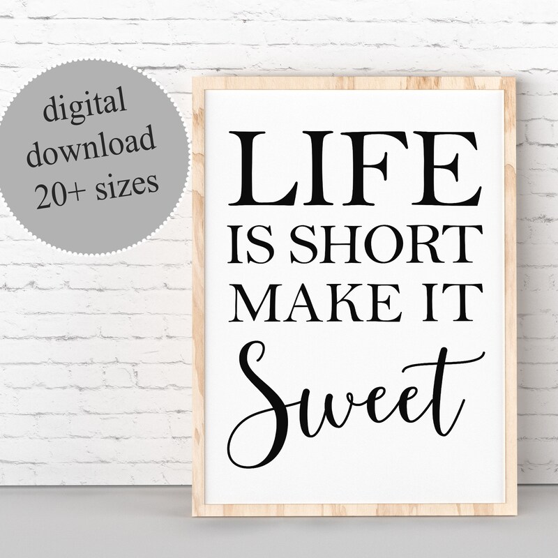 Life is Sweet Sign - Etsy