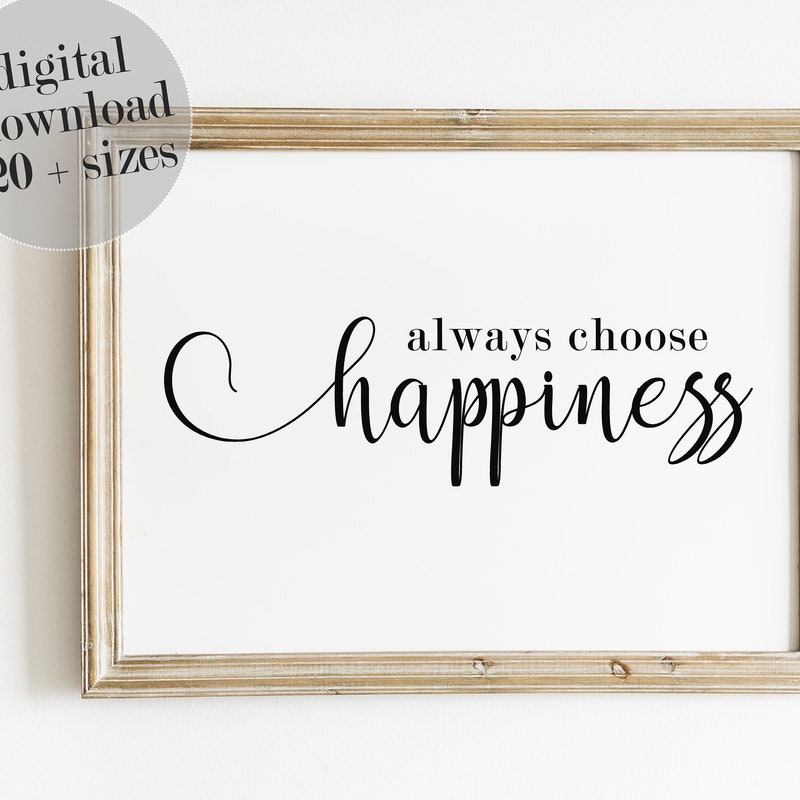Choose Happiness - Etsy