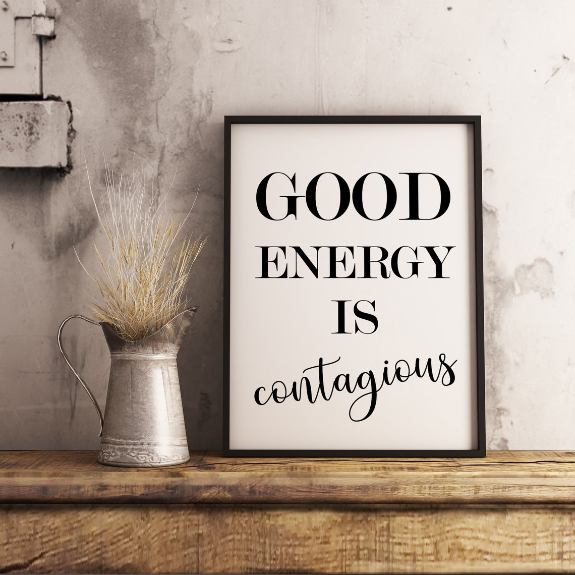 Good Energy is Contagious LARGE PRINTABLE Wall Art - Etsy